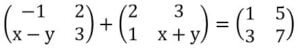 Cara Mencari Nilai x dan y pada Matriks – idschool.net