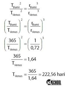 Cara Menghitung Periode Revolusi Planet (Rumus Hukum Kepler) – idschool.net