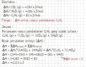 4 Cara Menghitung Perubahan Entalpi (ΔH) dan Contoh Soalnya – idschool.net