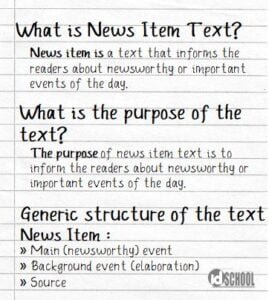 Contoh News Item Beserta Generic Structure of The Text – idschool.net