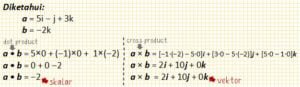 Perbedaan Cross Product dan Dot Product pada Operasi Pekalian 2 Vektor ...